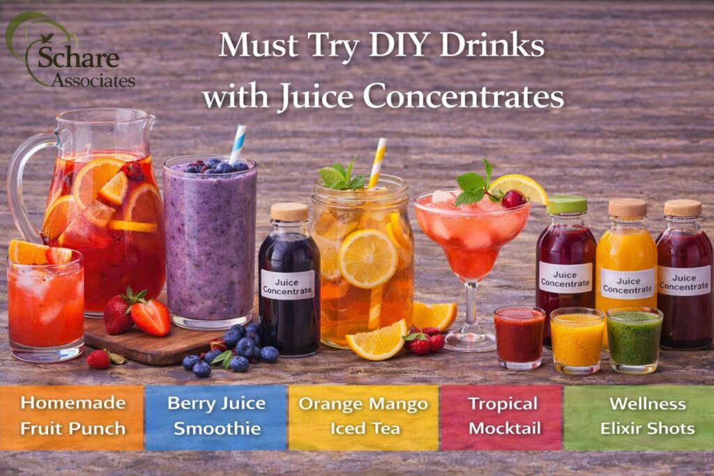 Must Try DIY Drinks with Juice Concentrates - Schare & Associates